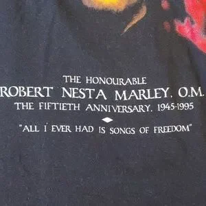 Balzout | Shirts | Vintage 995 Bob Marley Memorial Tee Single Stitch ...